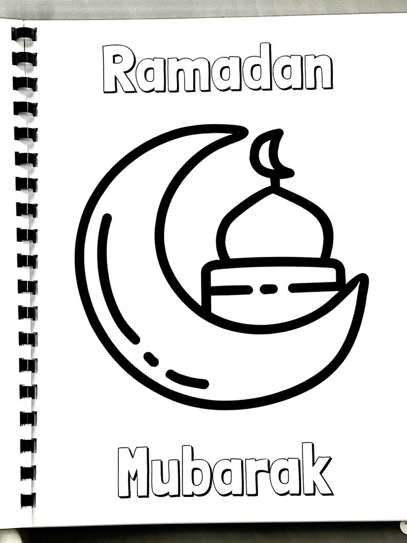 Ramadan Coloring Book - Etsy