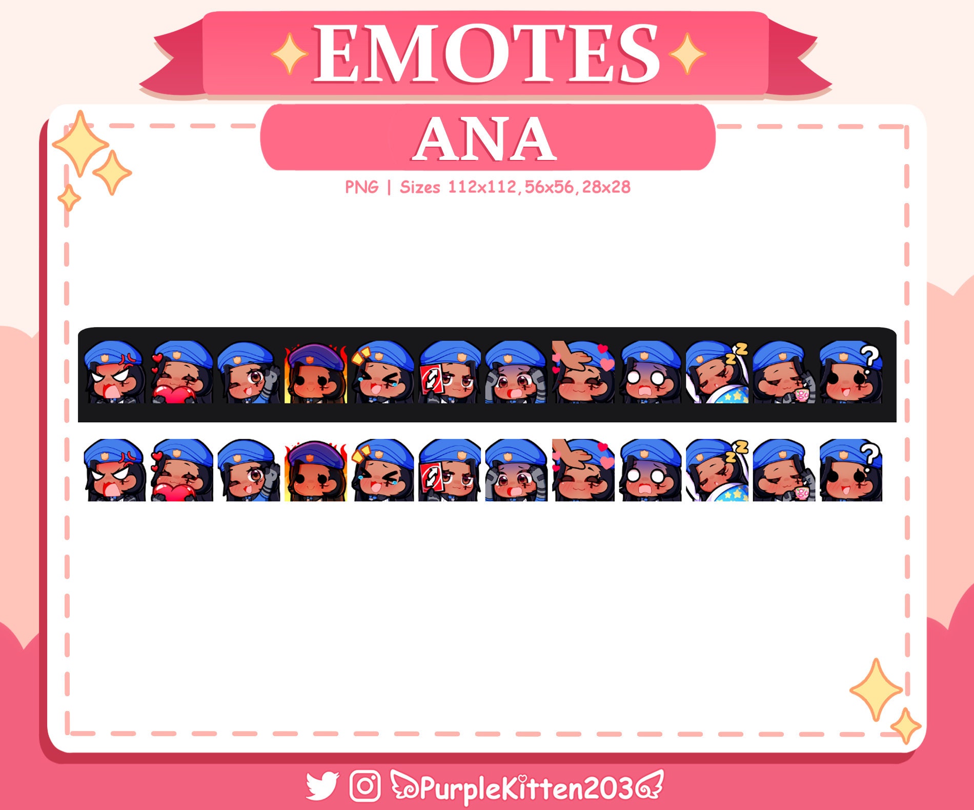 Overwatch 2 / Ana 12 Emotes Pack 1 / Captain Amari Overwatch / Captain ...