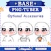 Pngtuber Base Pack / Custom Pngtuber / Twitch Streamer / Veadotube Mini ...