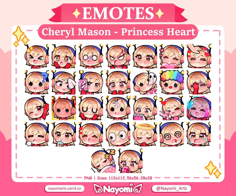 Dead by Daylight / Silent Hill / Cheryl Mason Princess Heart 30 Emotes ...