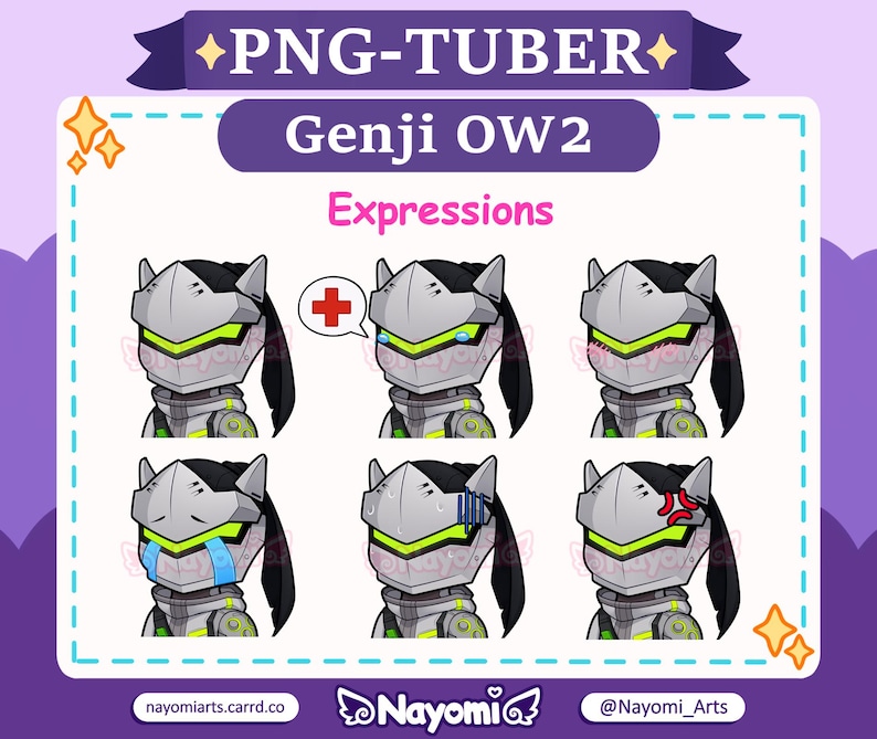 Overwatch 2 / Genji Pngtuber / Genji Overwatch 2 / Twitch Streamer ...