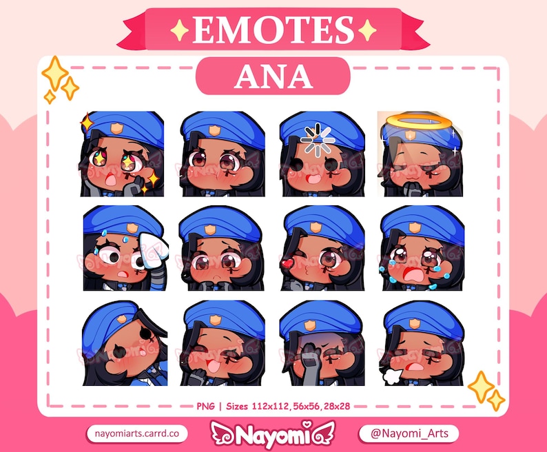 Overwatch 2 / Ana 12 Emotes / Pack 2 / Captain Amari Overwatch ...