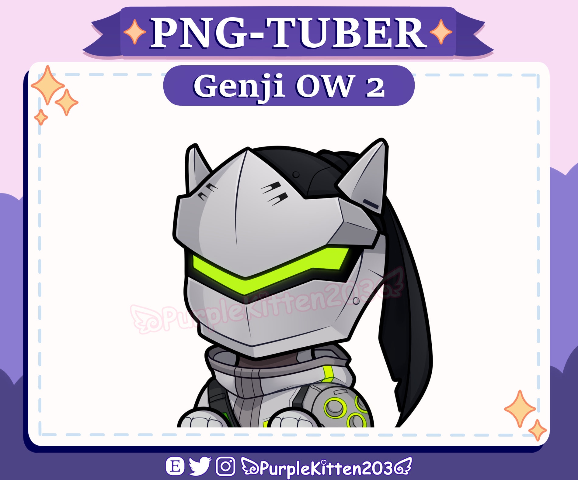 Overwatch 2 / Genji Pngtuber / Genji Overwatch 2 / Twitch Streamer ...