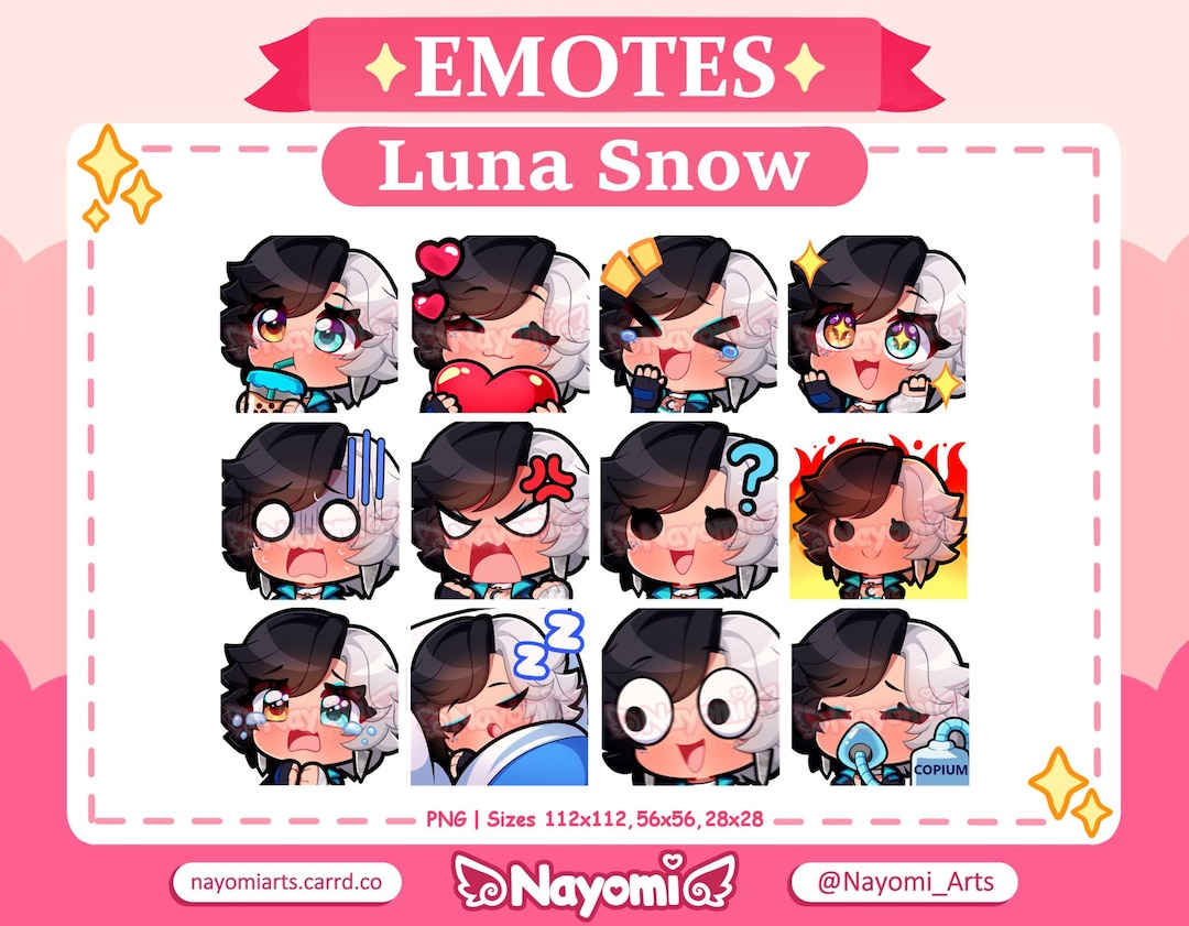 Marvel Rivals / Luna Snow 12 Emotes / Pack 1 / Luna Snow Emotes /marvel ...