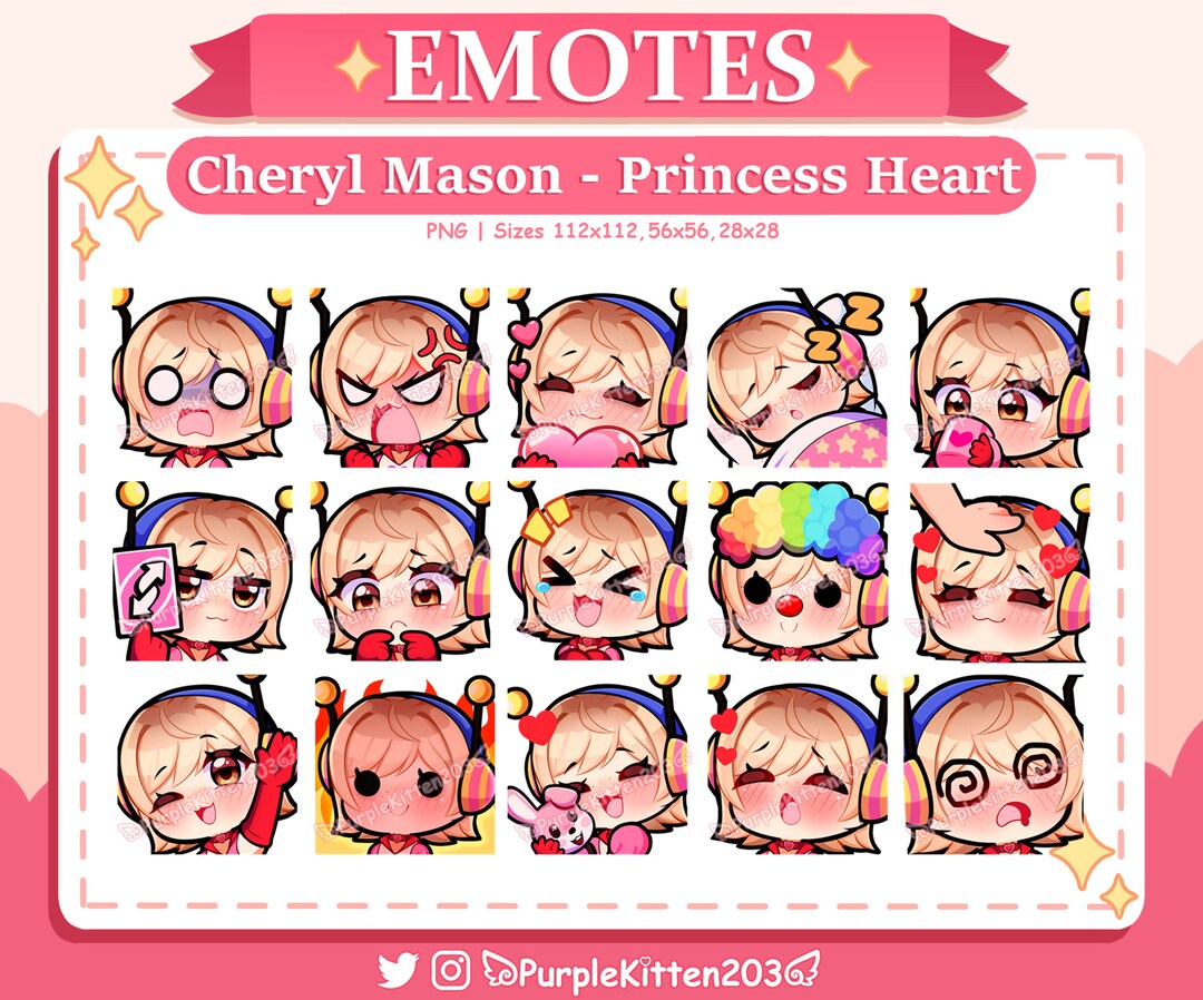 Dead by Daylight / Silent Hill / Cheryl Mason Princess Heart 15 Emotes ...