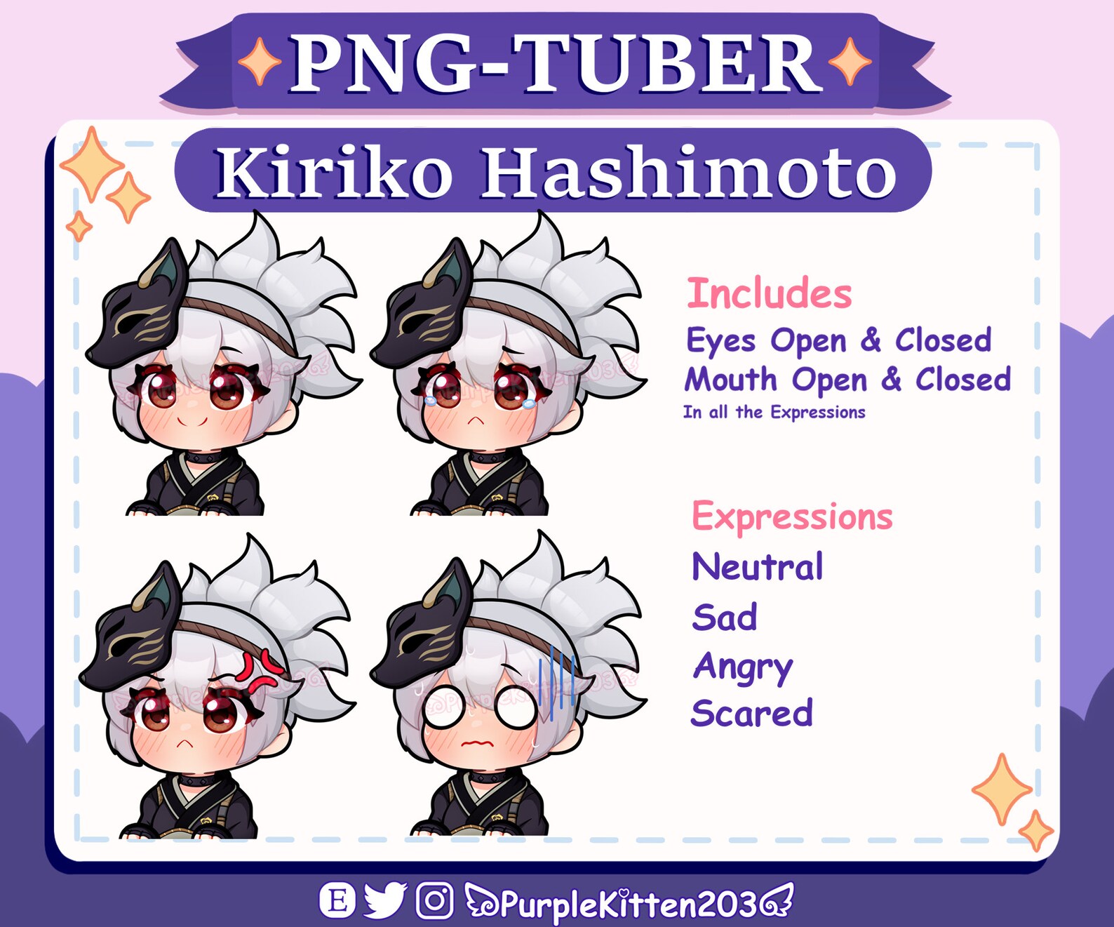 Overwatch 2 / Kiriko Hashimoto Pngtuber / Kiriko Hashimoto Overwatch 2 ...