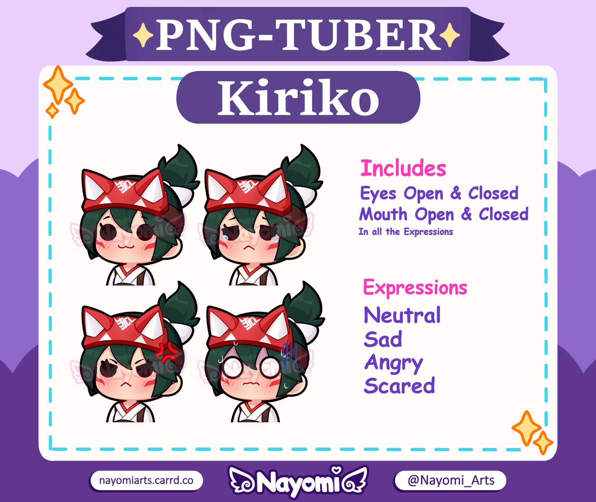 Overwatch 2 / Kiriko Pngtuber / Kiriko Overwatch 2 / Chibi Pngtuber ...