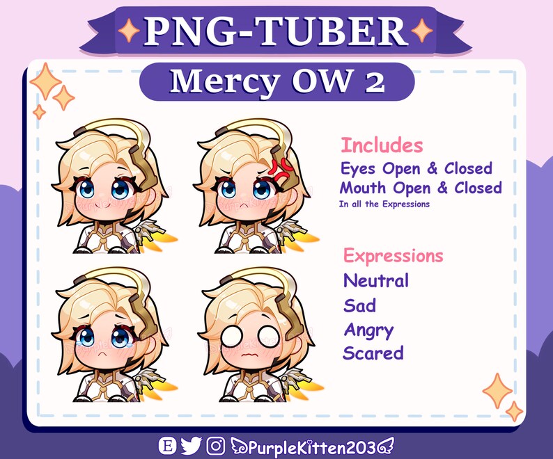 Overwatch 2 / Mercy Pngtuber / Mercy Overwatch 2 / Twitch Streamer ...