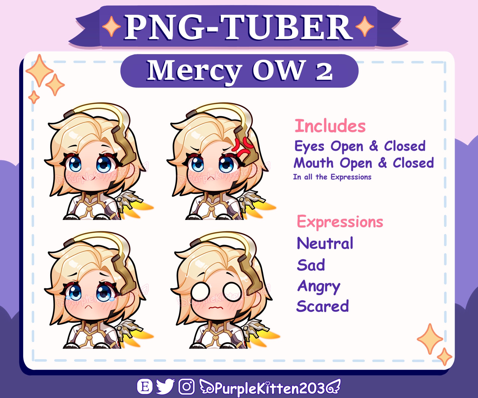 Overwatch 2 / Mercy Pngtuber / Mercy Overwatch 2 / Twitch Streamer ...