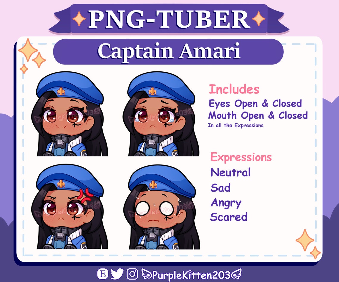 Overwatch 2 / Ana Pngtuber / Captain Amari Overwatch 2 / Twitch ...