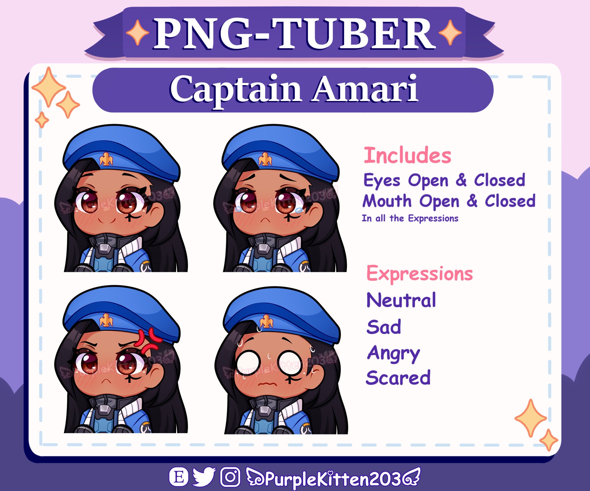Overwatch 2 / Ana Pngtuber / Captain Amari Overwatch 2 / Twitch ...
