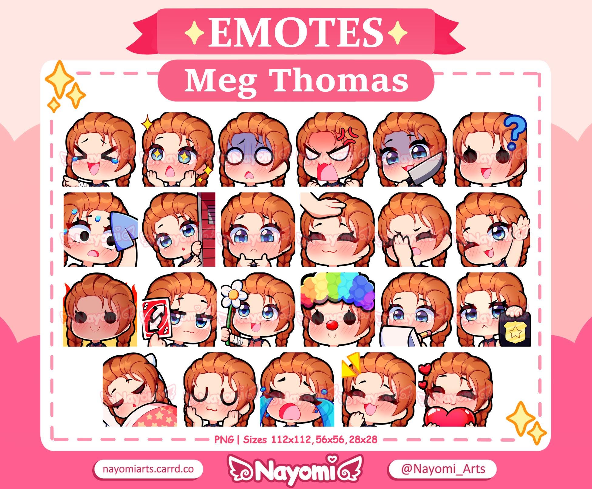 Dead by Daylight / Meg Thomas 23 Emotes / Full Pack / Dead by Daylight ...