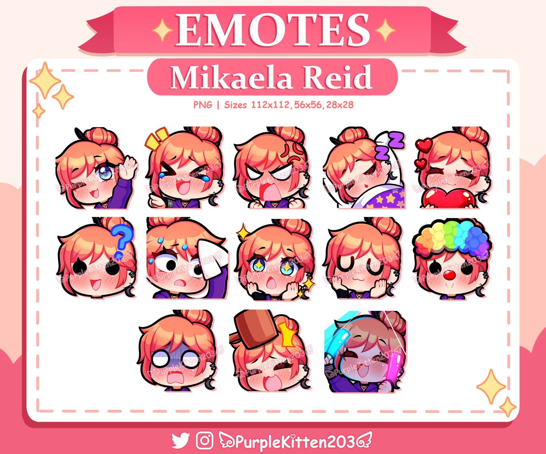 Dead by Daylight / Mikaela Reid 13 Emotes / Dead by Daylight Emotes ...
