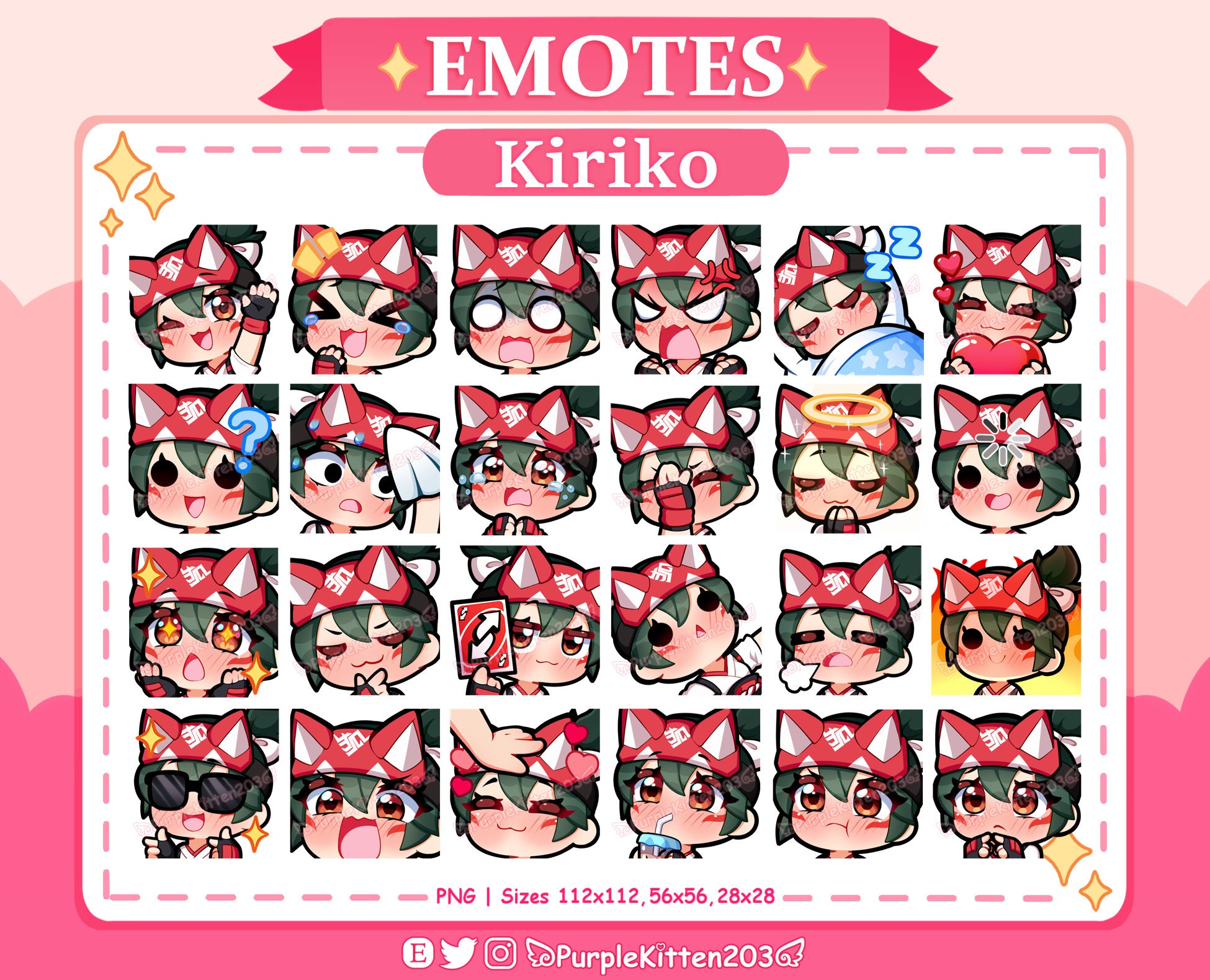 Overwatch 2 / Kiriko 24 Emotes / Kiriko Overwatch / Overwatch Emotes ...