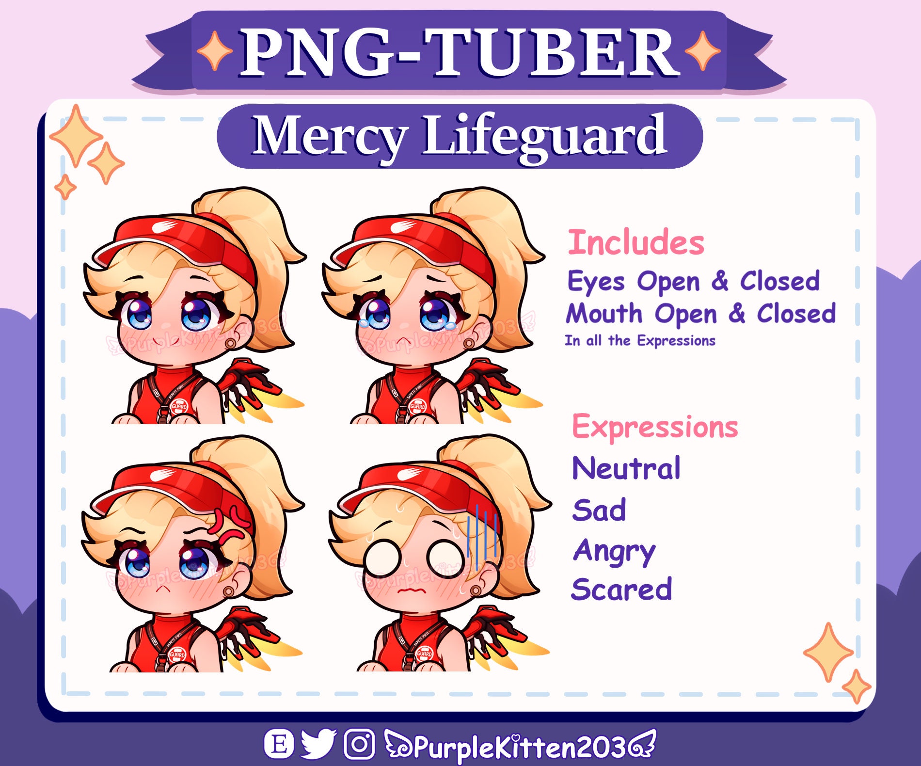 Overwatch 2 / Mercy Lifeguard Pngtuber / Mercy Lifeguard Overwatch 2 ...