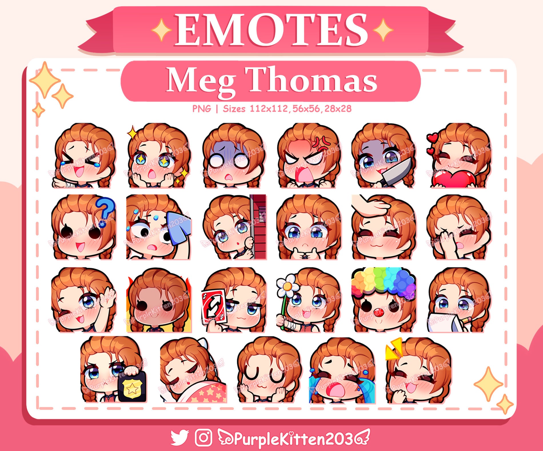 Dead by Daylight / Meg Thomas 23 Emotes / Full Pack / Dead by Daylight ...