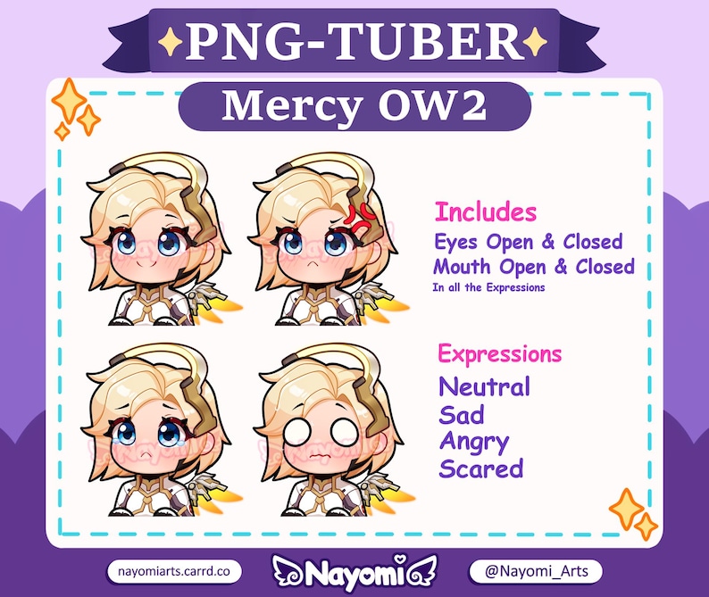 Overwatch 2 / Mercy Pngtuber / Mercy Overwatch 2 / Twitch Streamer ...