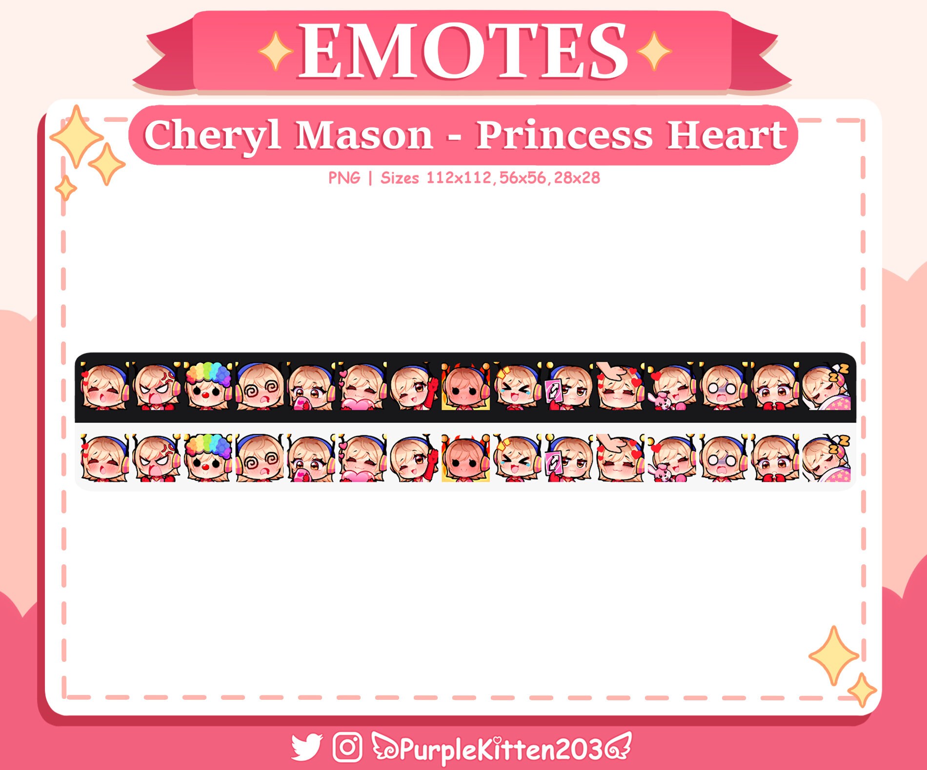 Dead by Daylight / Silent Hill / Cheryl Mason Princess Heart 15 Emotes ...
