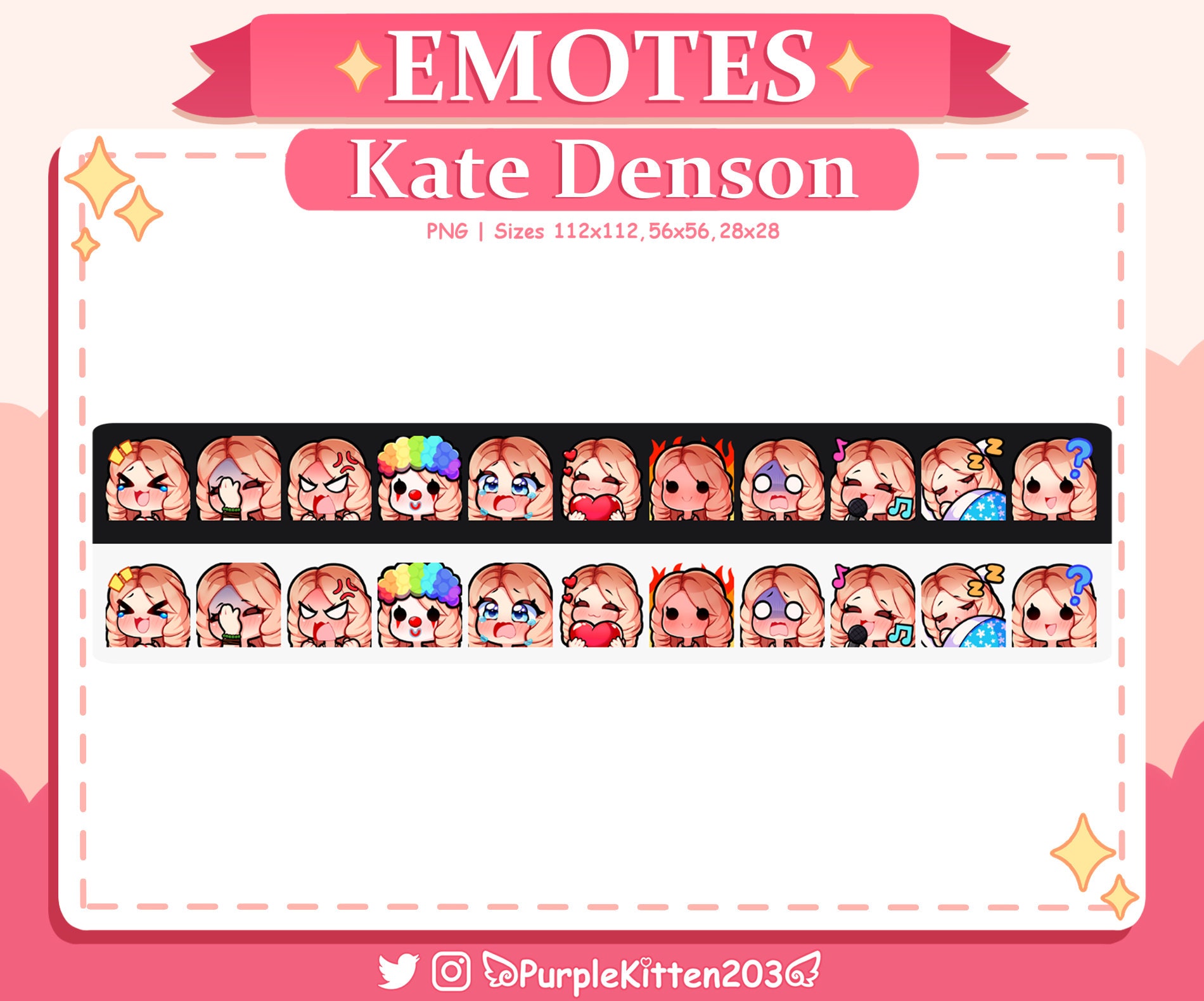 Dead by Daylight / Kate Denson 12 Emotes Pack 1 / Dead by Daylight ...