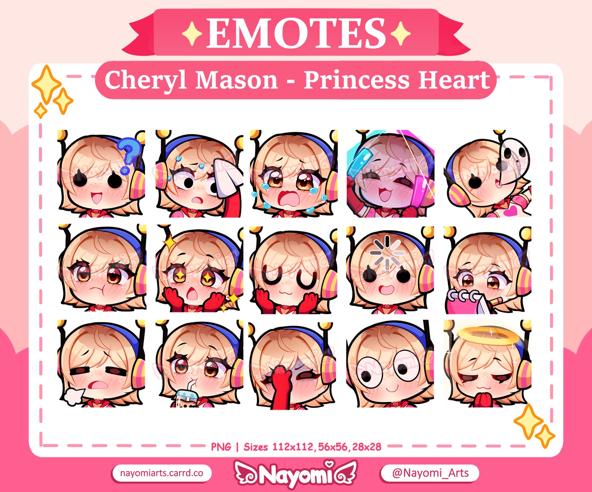 Dead by Daylight / Silent Hill / Cheryl Mason Princess Heart 15 Emotes ...