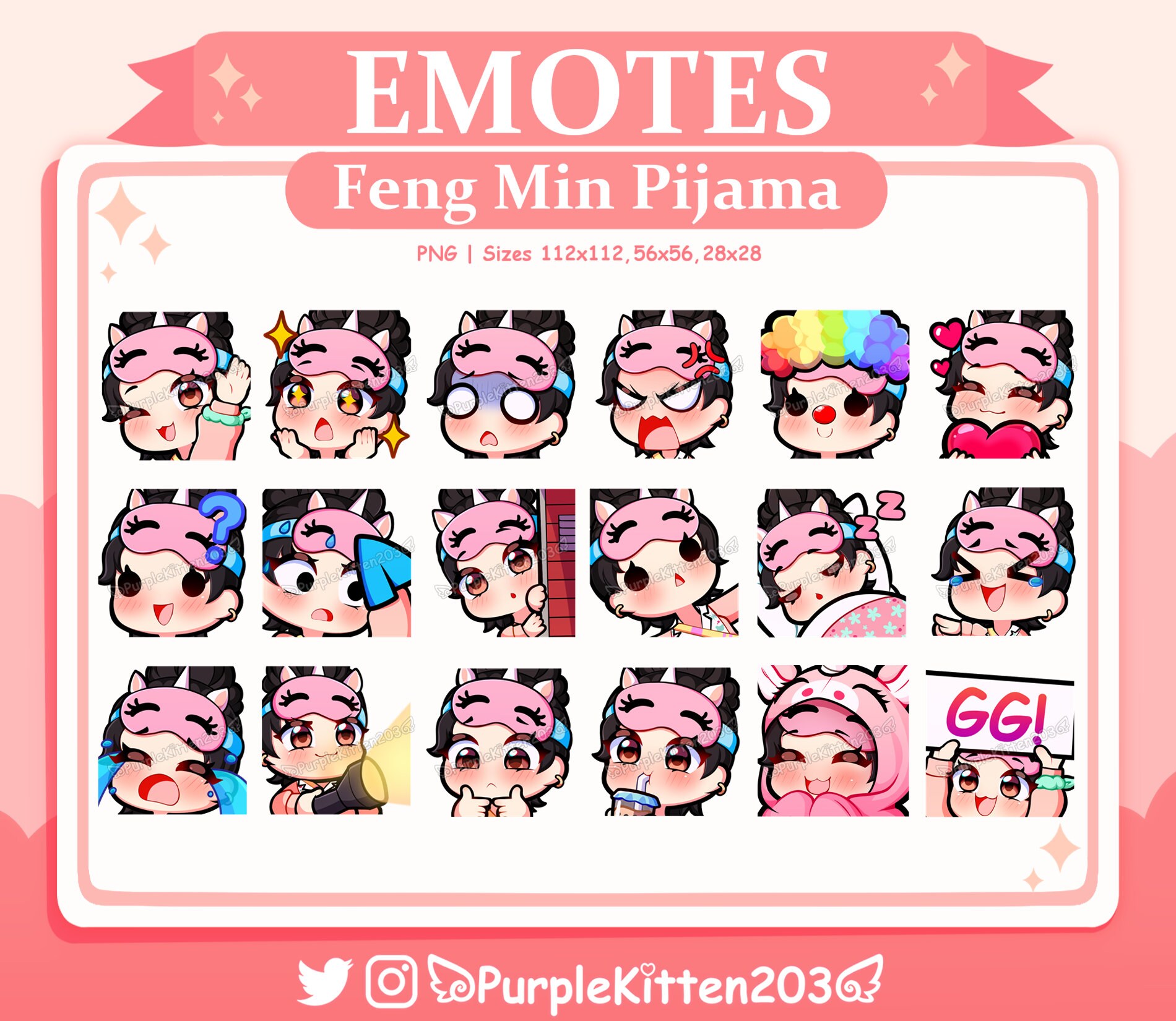 Dead by Daylight / Feng Min Pajama 18 Emotes / Dead by Daylight Emotes ...