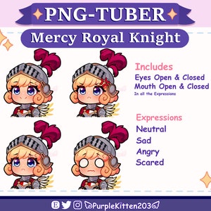 Overwatch 2 / Mercy Royal Knight Pngtuber / Mercy Royal Knight ...