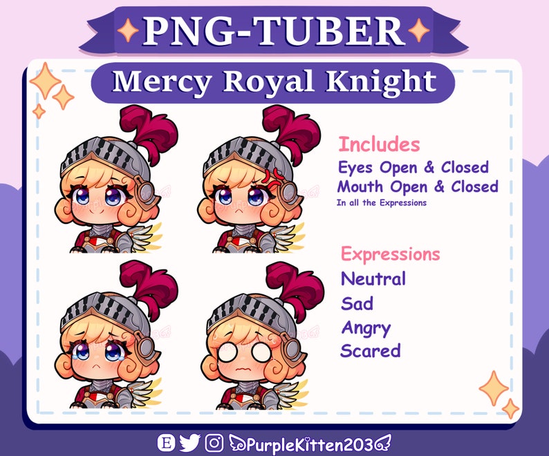 Overwatch 2 / Mercy Royal Knight Pngtuber / Mercy Royal Knight ...