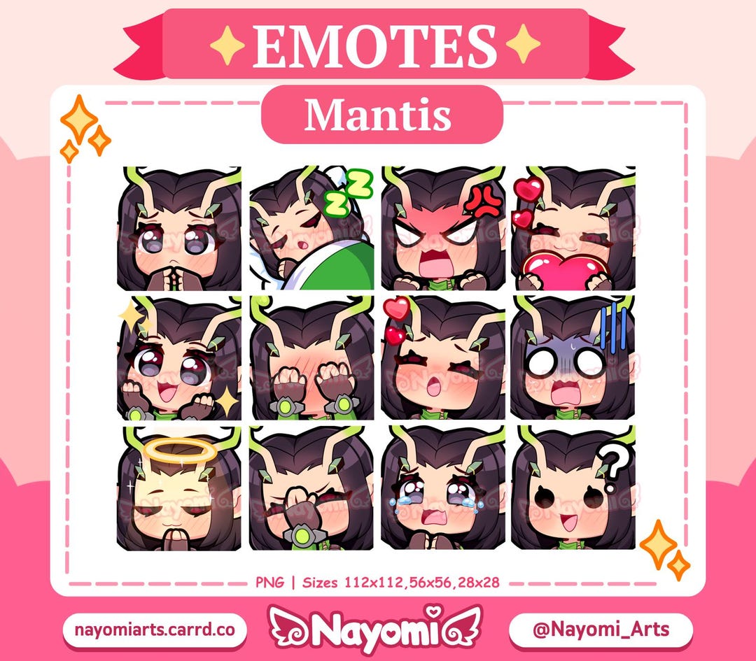 Marvel Rivals / Mantis 12 Emotes / Pack 1 / Mantis Emotes /marvel ...