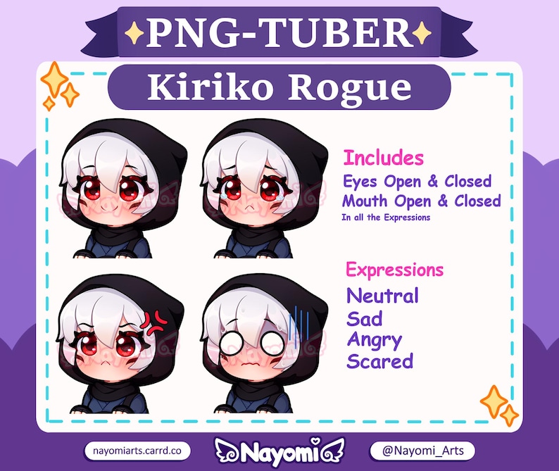 Overwatch 2 / Kiriko Rogue Pngtuber / Kiriko Rogue Overwatch 2 / Twitch ...