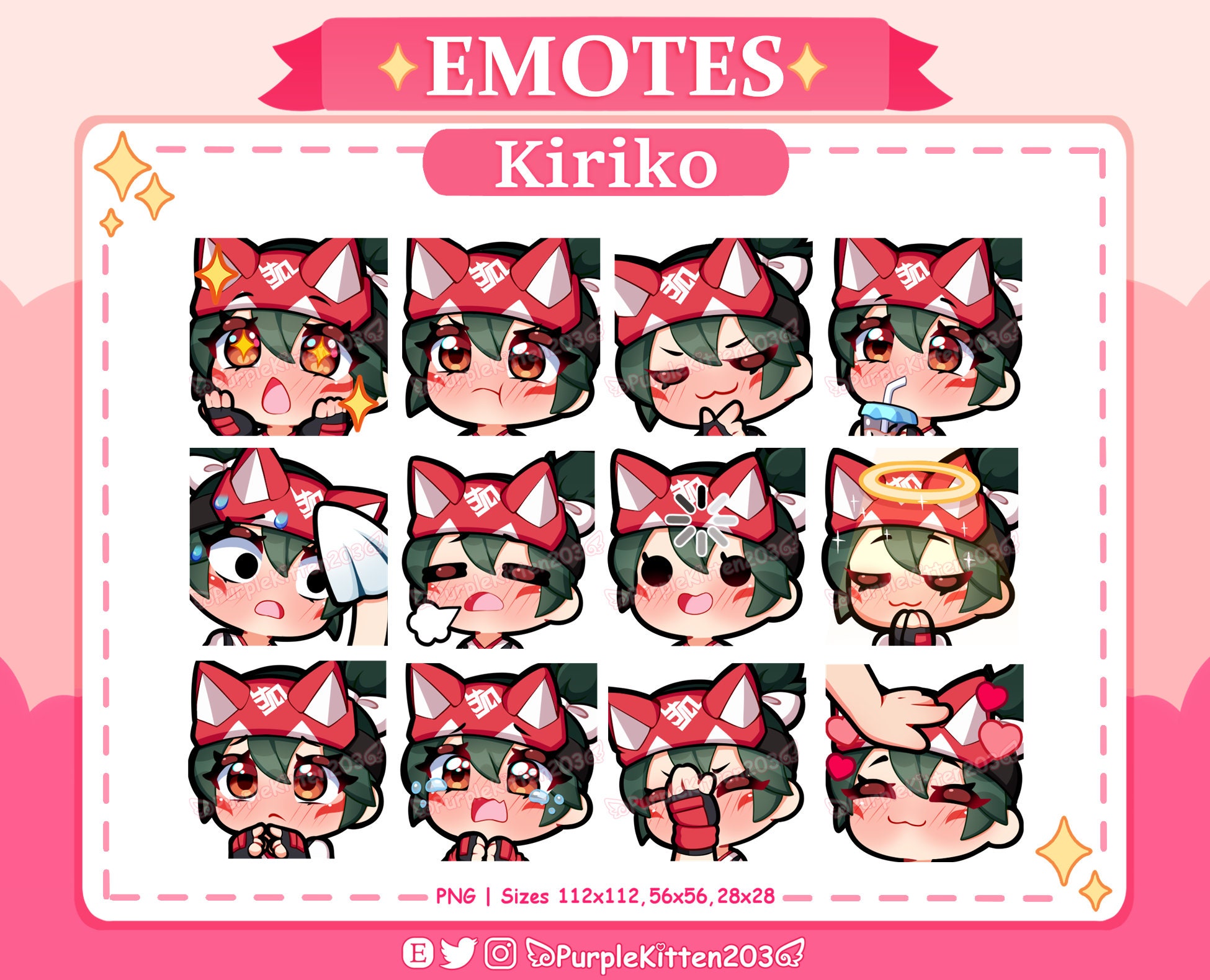 Overwatch 2 / Kiriko 12 Emotes / Pack 2/ Kiriko Overwatch / Kiriko ...