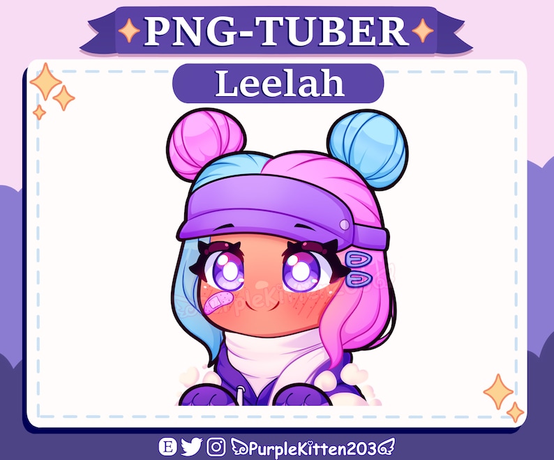 Leelah Pngtuber / Twitch Streamer / Veadotube Mini - Etsy