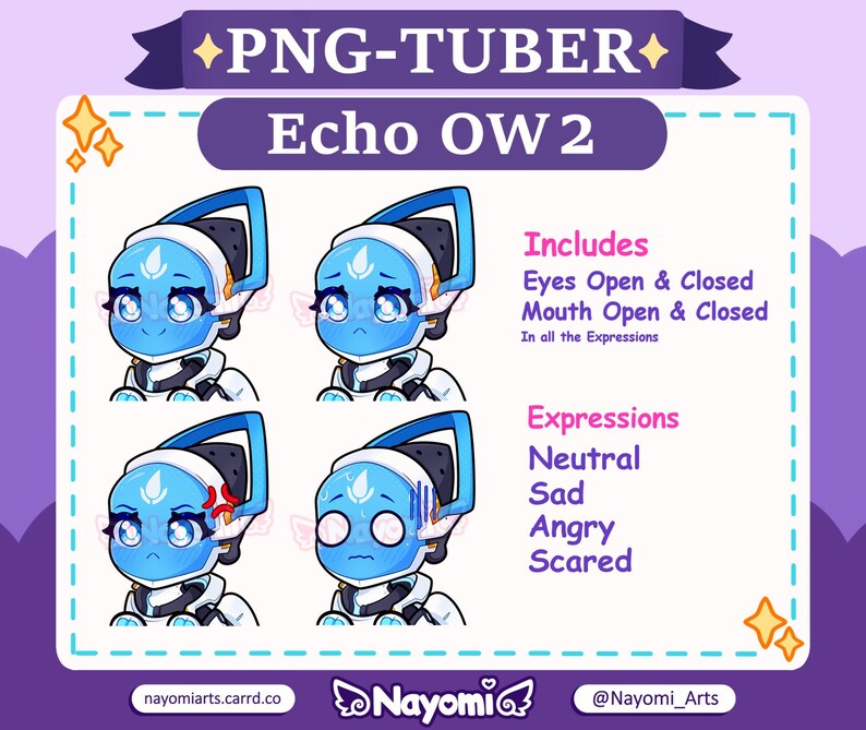 Overwatch 2 / Echo Pngtuber / Echo Overwatch 2 / Twitch Streamer ...