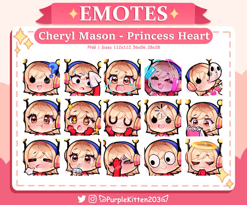 Dead by Daylight / Silent Hill / Cheryl Mason Princess Heart 15 Emotes ...