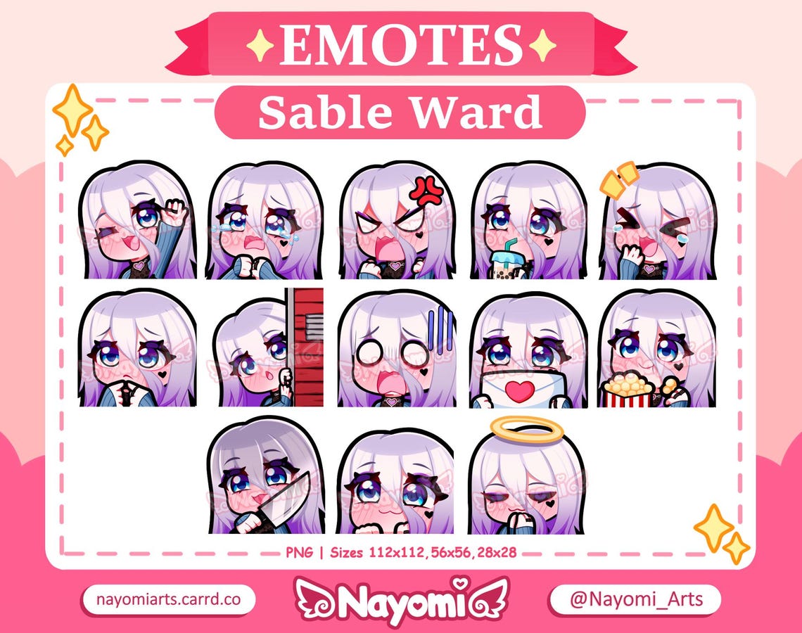 Dead by Daylight / Sable Ward 13 Emotes / Pack 1 / Sable Ward Emotes ...