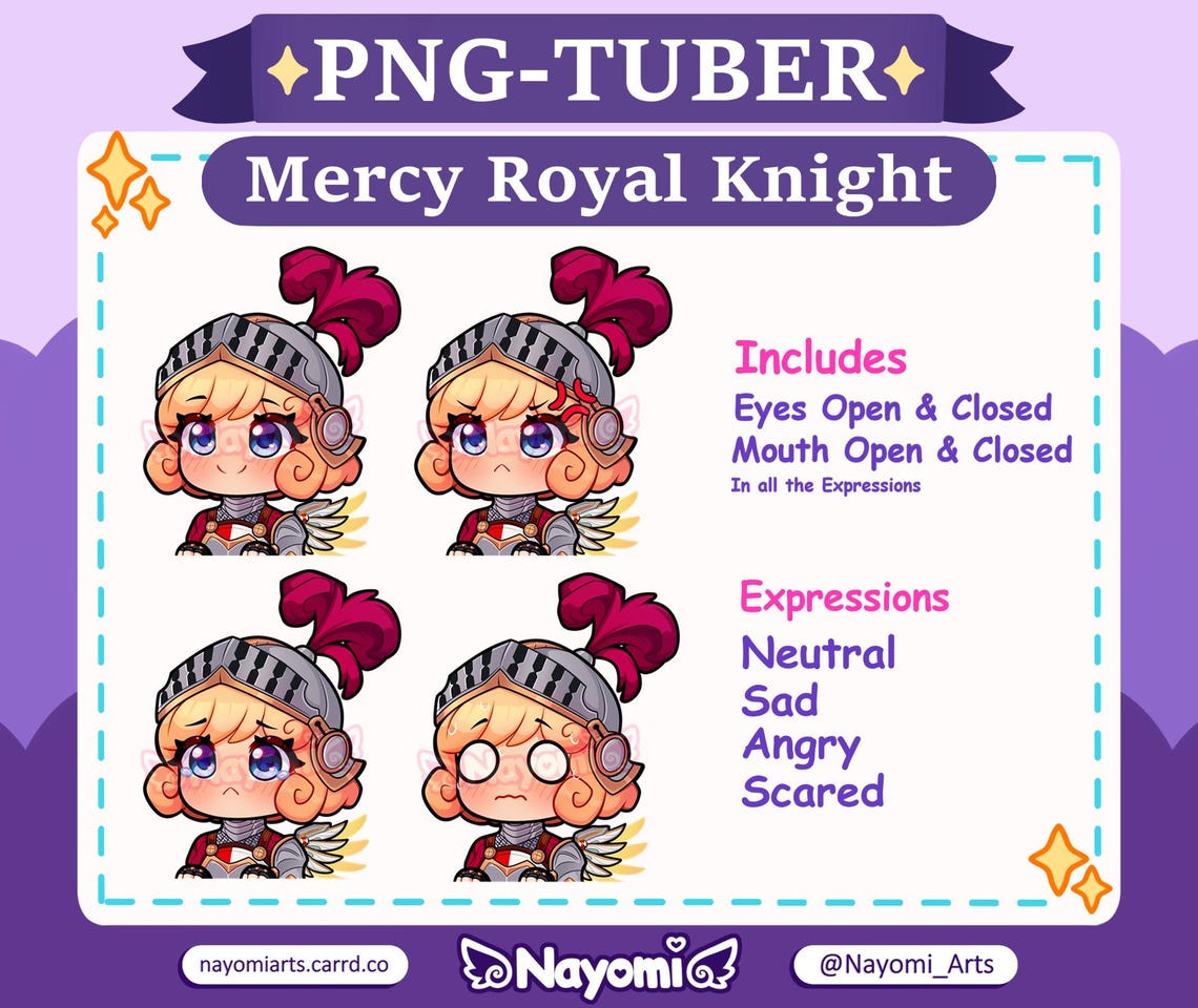 Overwatch 2 / Mercy Royal Knight Pngtuber / Mercy Royal Knight ...