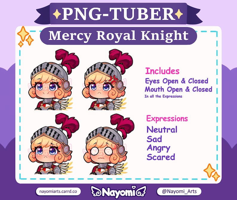 Overwatch 2 / Mercy Royal Knight Pngtuber / Mercy Royal Knight ...
