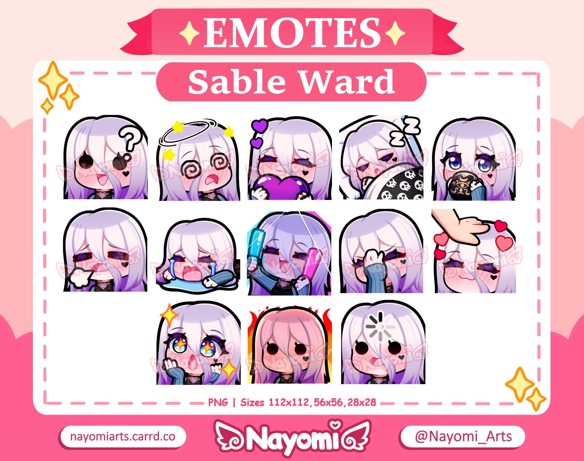 Dead by Daylight / Sable Ward 13 Emotes / Pack 2 / Sable Ward Emotes ...