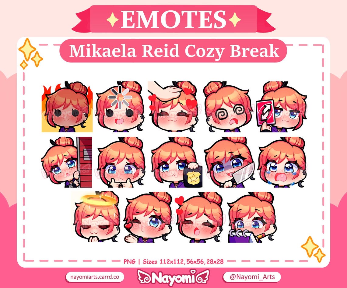 Dead by Daylight / Mikaela Reid 14 Emotes / Pack 2 / Dead by Daylight ...
