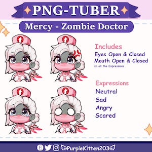 Overwatch 2 / Mercy Pngtuber / Mercy Zombie Doctor Overwatch / Mercy ...