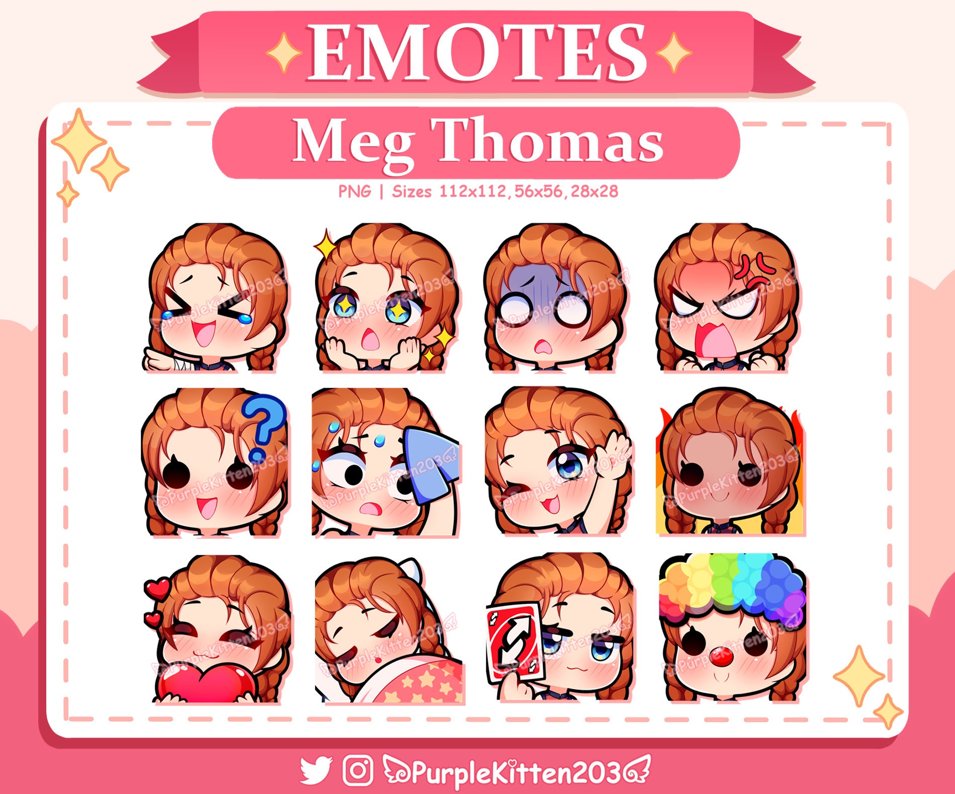 Dead by Daylight / Meg Thomas 12 Emotes Pack 1 / Dead by Daylight ...