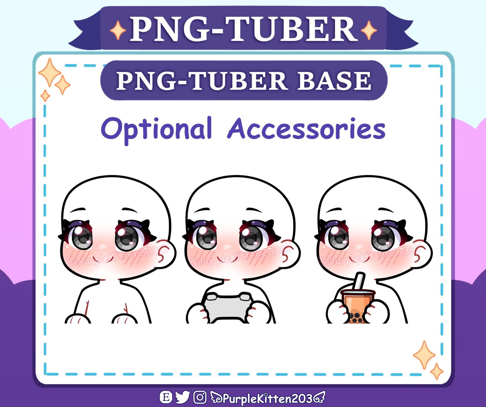 Custom Pngtuber/ Pngtuber Base/ Twitch Streamer/ Veadotube Mini - Etsy ...
