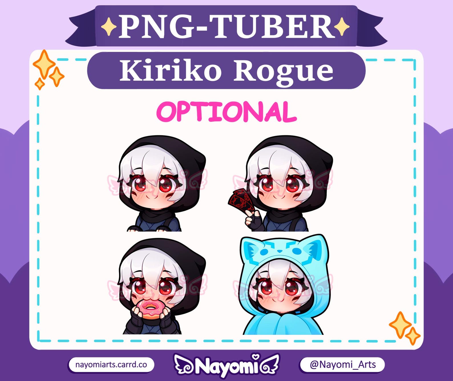 Overwatch 2 / Kiriko Rogue Pngtuber / Kiriko Rogue Overwatch 2 / Twitch ...