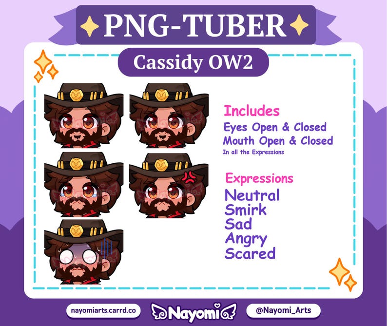 Overwatch 2 / Cassidy OW2 Pngtuber / Cassidy Overwatch 2 / Twitch ...