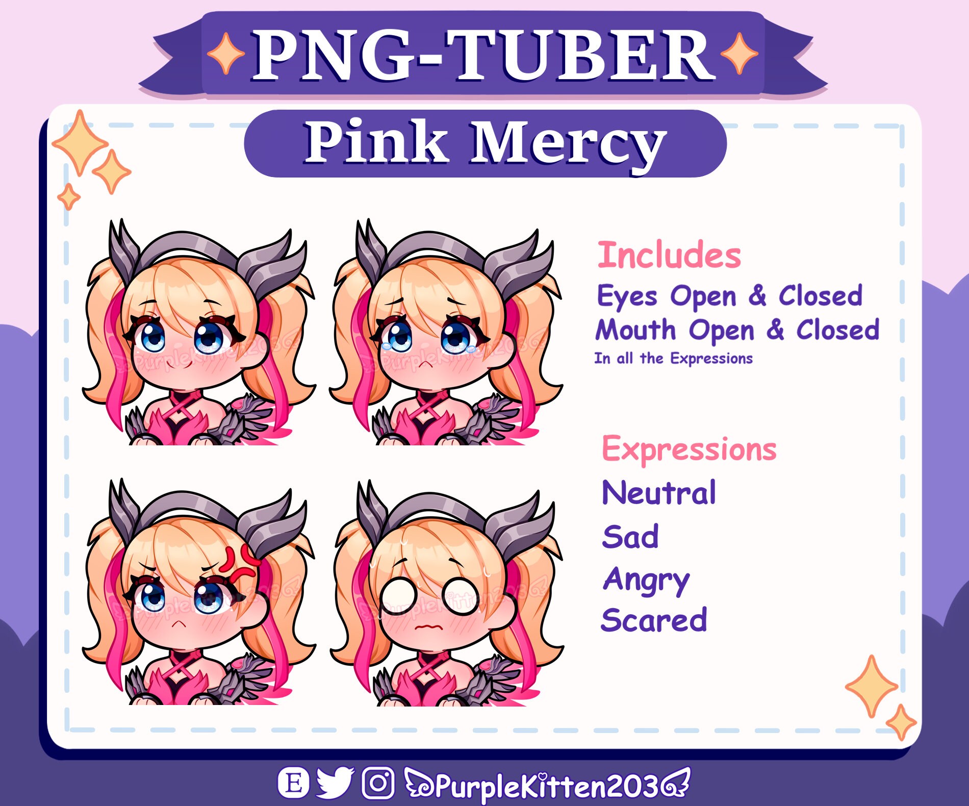 Overwatch 2 / Pink Mercy Pngtuber / Pink Mercy Overwatch 2 / Twitch ...