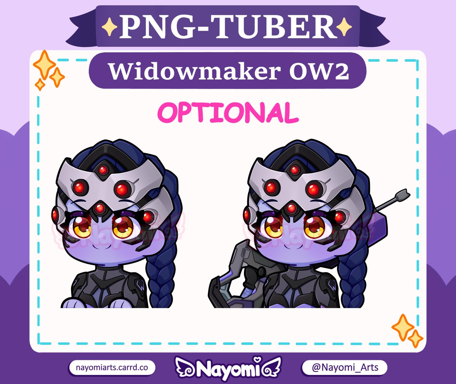 Overwatch 2 / Widowmaker OW2 Pngtuber / Widowmaker Overwatch 2 / Twitch ...