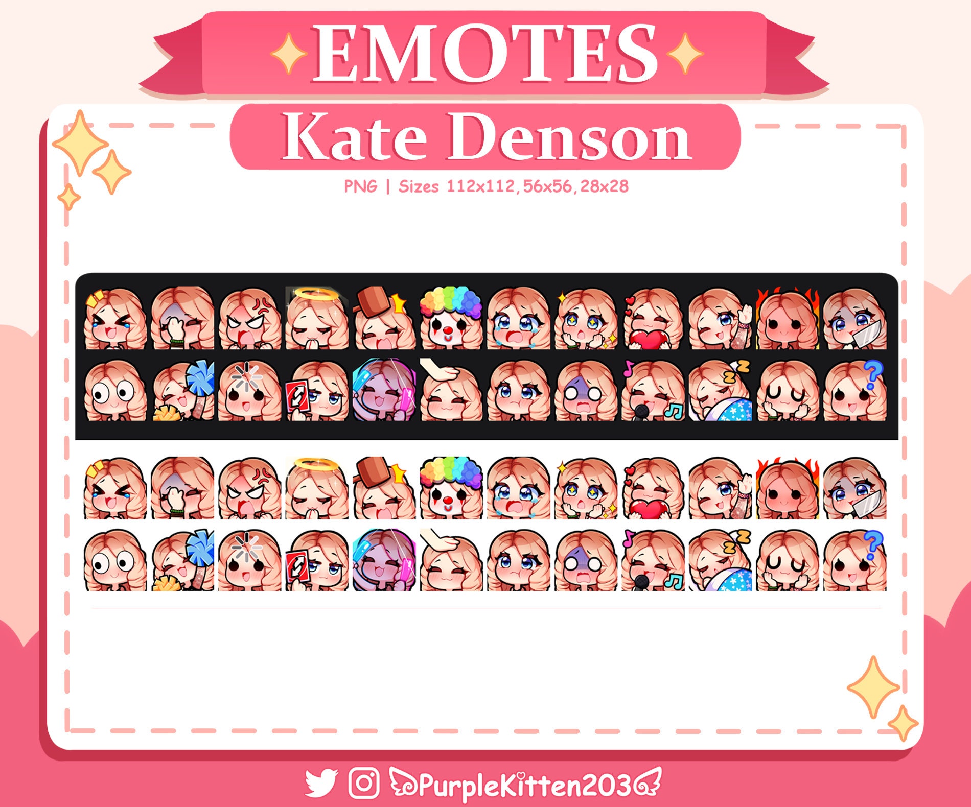 Dead by Daylight / Kate Denson 24 Emotes / Dead by Daylight Emotes ...