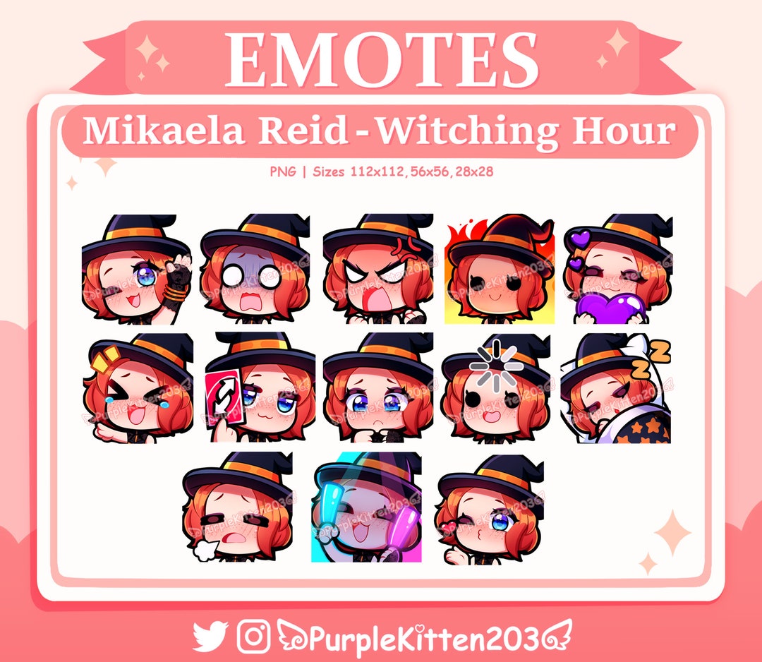 Dead by Daylight / Mikaela Reid Witching Hour 13 Emotes Pack 1 - Etsy