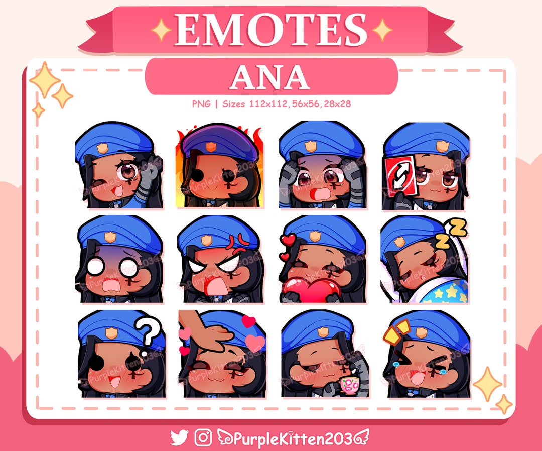 Overwatch 2 / Ana 12 Emotes Pack 1 / Captain Amari Overwatch / Captain ...
