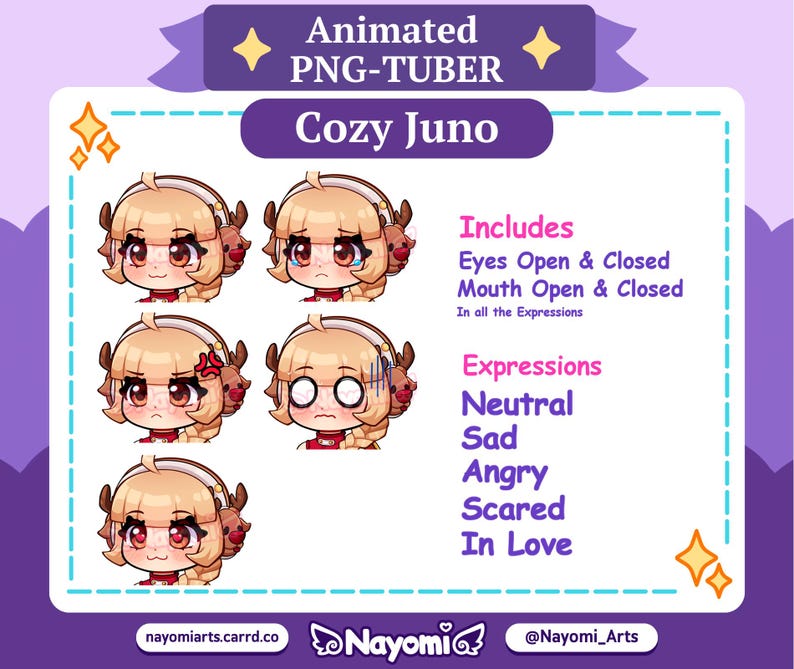 Overwatch 2 / Cozy Juno Pngtuber / Juno Overwatch 2 / Twitch Streamer ...