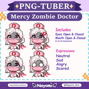 Overwatch 2 / Mercy Pngtuber / Mercy Zombie Doctor Overwatch / Mercy ...
